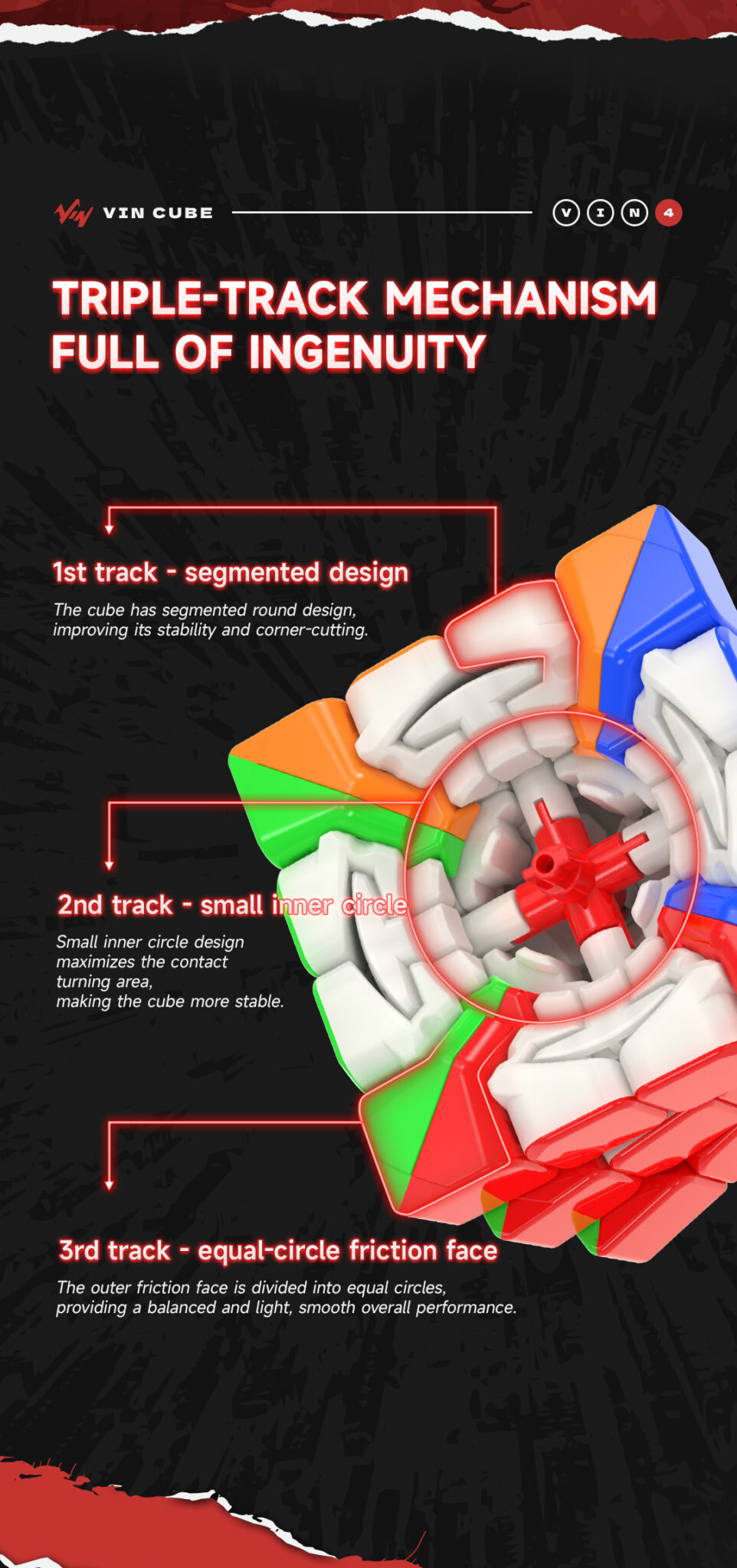 Vin Cube 4x4x4 UV-Coated ステッカーレス | smartship store