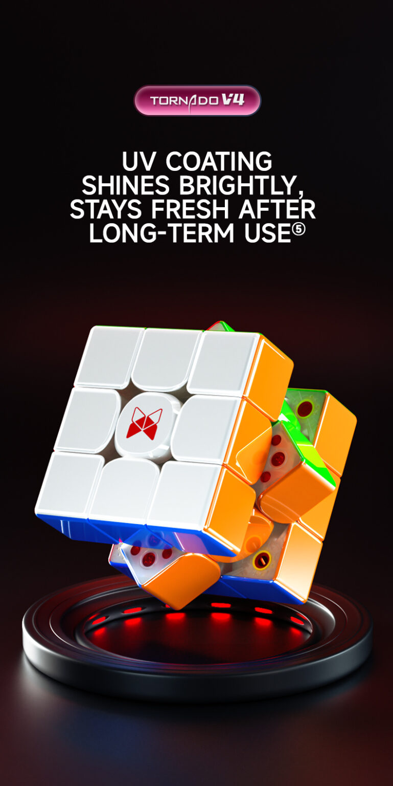 QiYi XMD Tornado V4 Pioneer UV-Coated ステッカーレス | smartship store