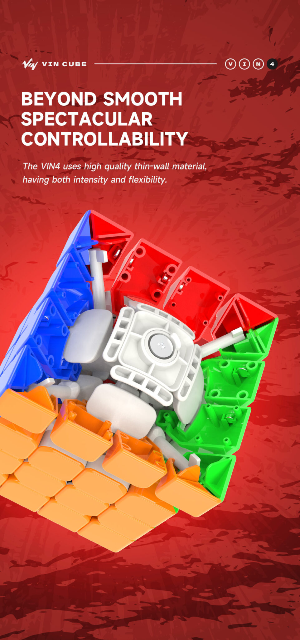 Vin Cube 4x4x4 Core-Manget UV-Coated ステッカーレス | smartship store