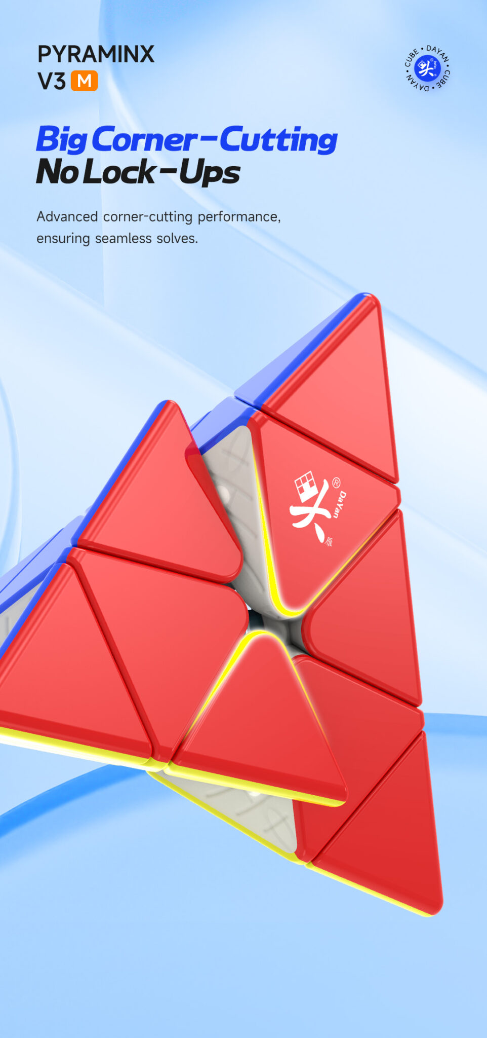 DaYan Pyraminx V3 Maglev UV-Coated ステッカーレス | smartship store